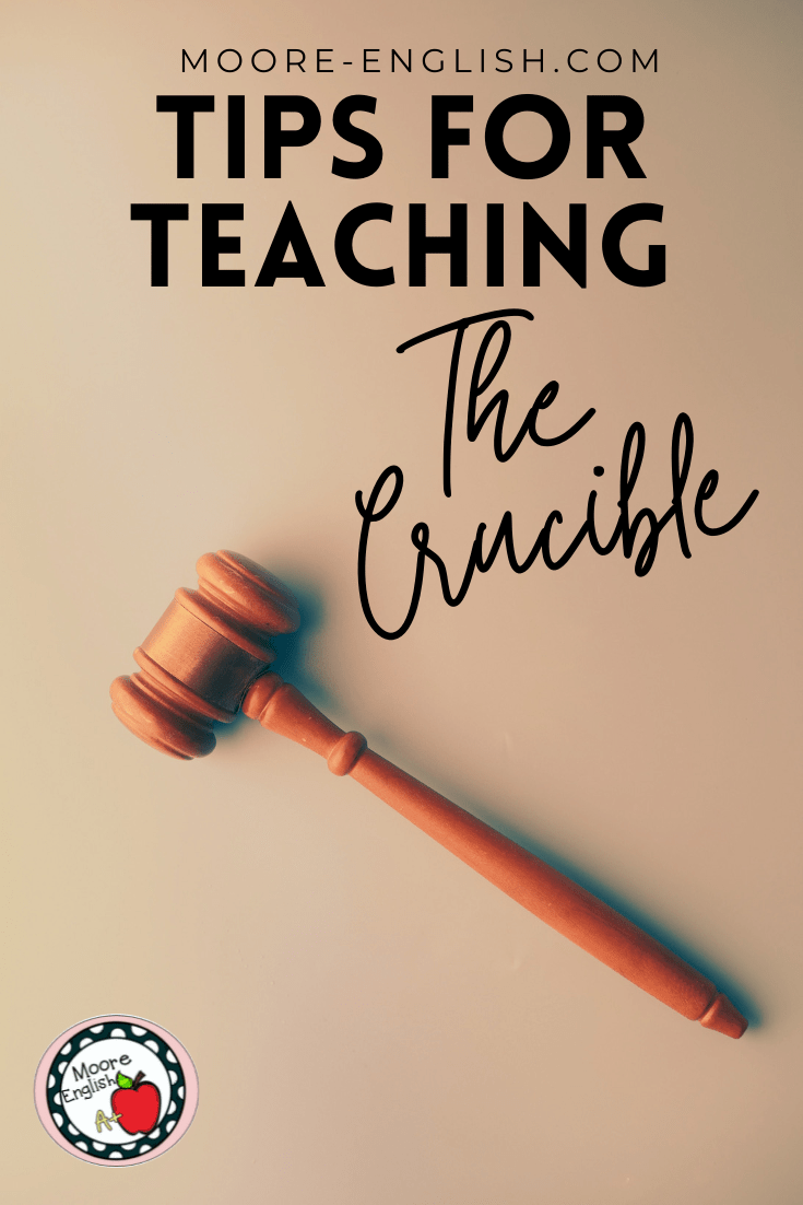 Teaching The Crucible from Moore English / Educational Blog