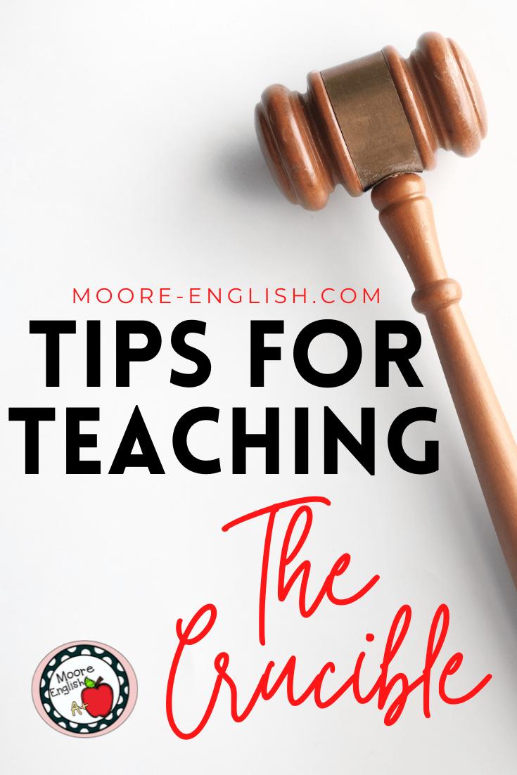 Teaching The Crucible from Moore English / Educational Blog