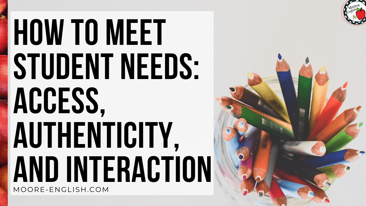 Meeting Student Needs Moore English Educational Blog