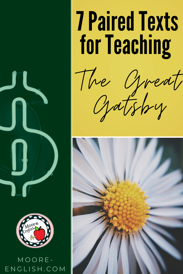 The Great Gatsby Paired Texts / Moore English Educational Blog
