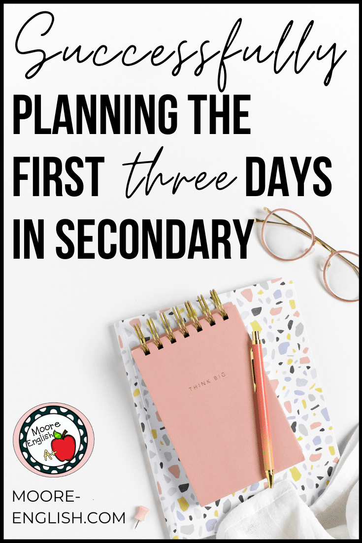 Successfully Planning the First 3 Days of School / Moore English Edu Blog