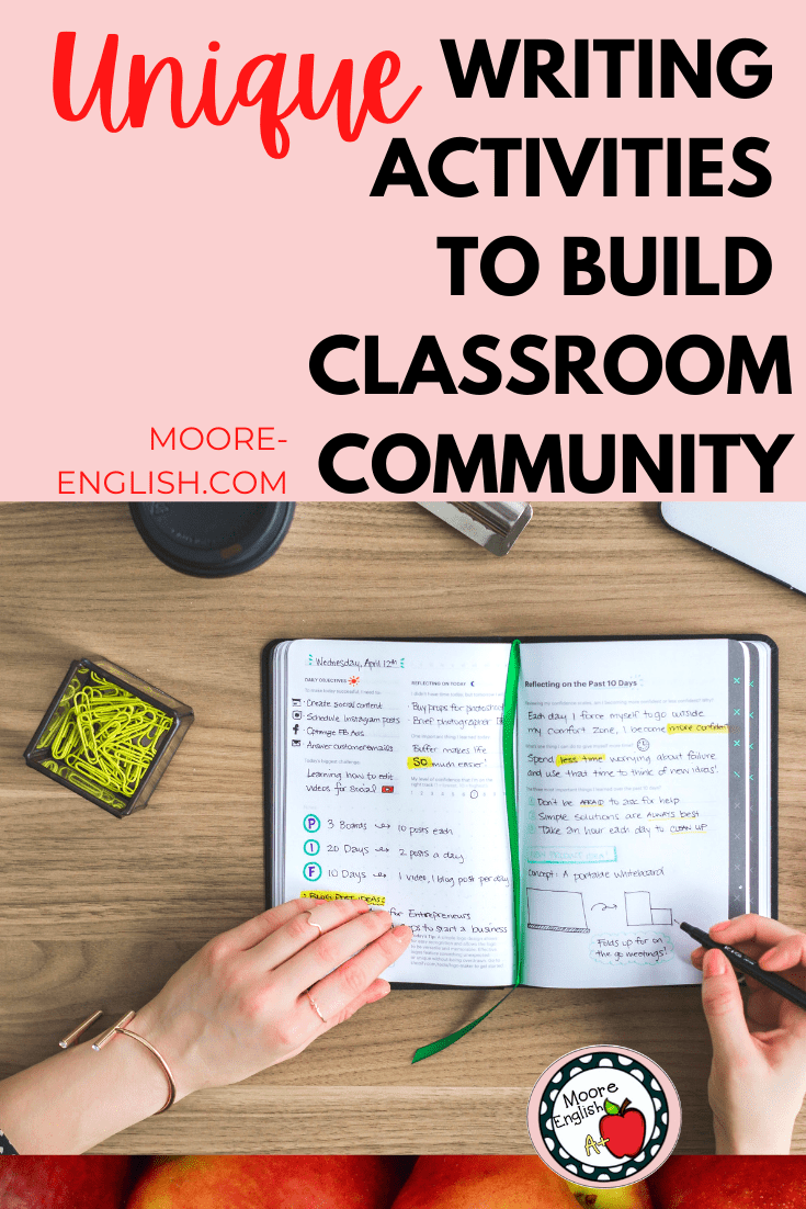 4 Unique Writing Activities for Classroom Community & Culture