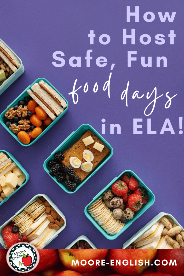 How to Incorporate Fun Food Days in ELA / Moore English
