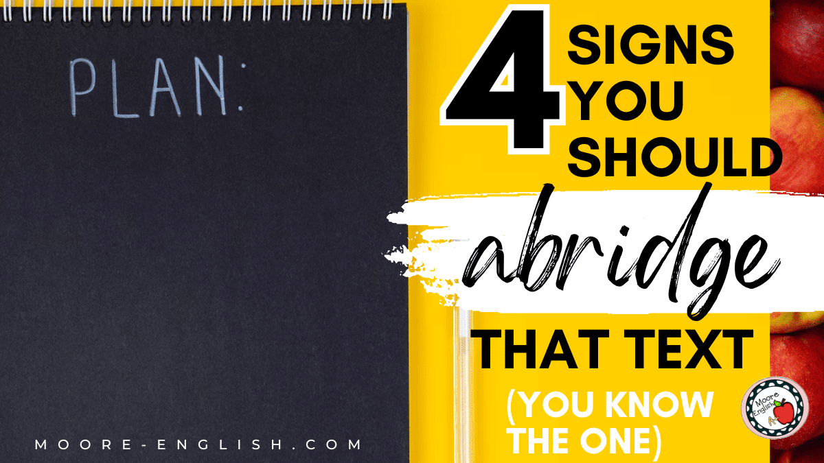 Abridge a Text When You See These 4 Surefire Signs