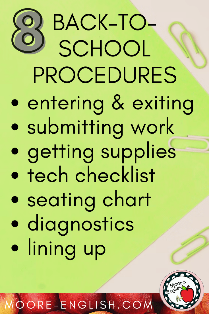 8 Must-Have Back-to-School Procedures for a Successful Class